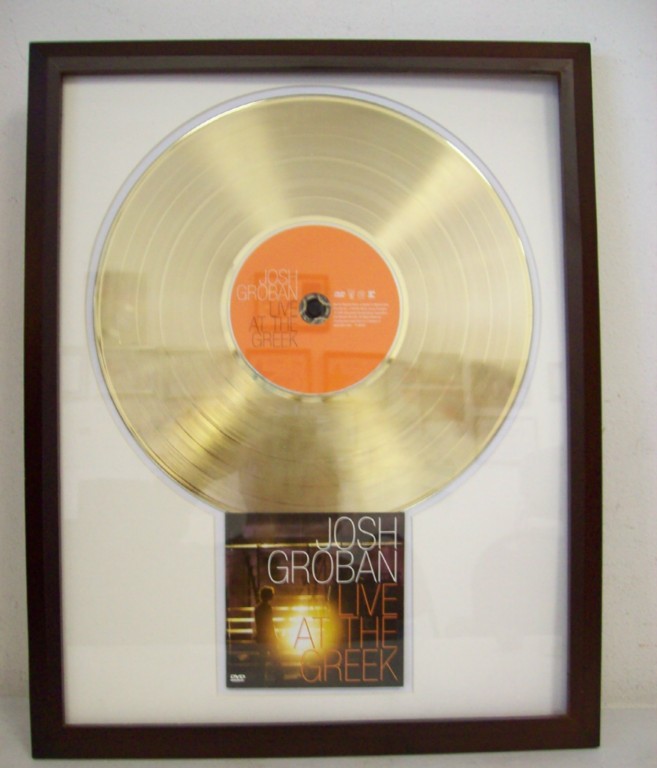 CD/DVD Gold or Platinum Record Display