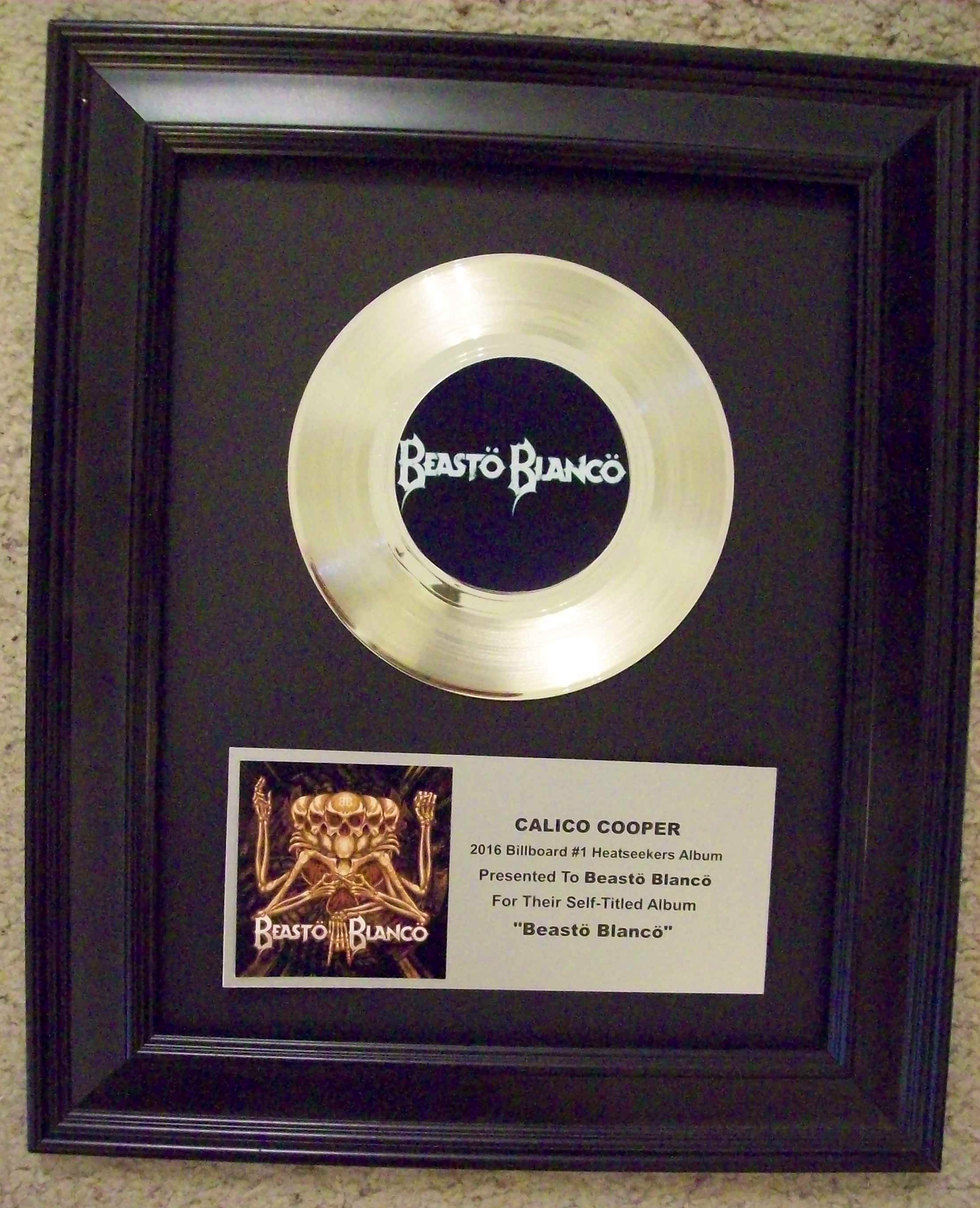 Platinum/Silver 45 rpm Trophy/Award