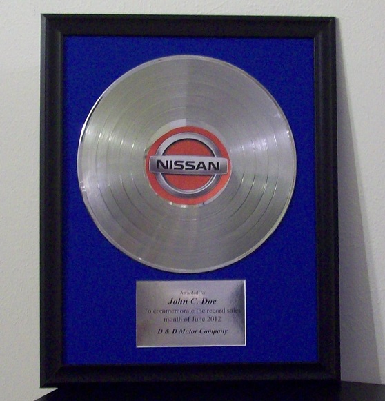 Platinum/Silver Plated LP Trophy